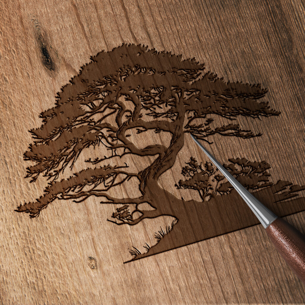 Yew Tree SVG File: Instant Download for Cricut, Silhouette, and Laser ...