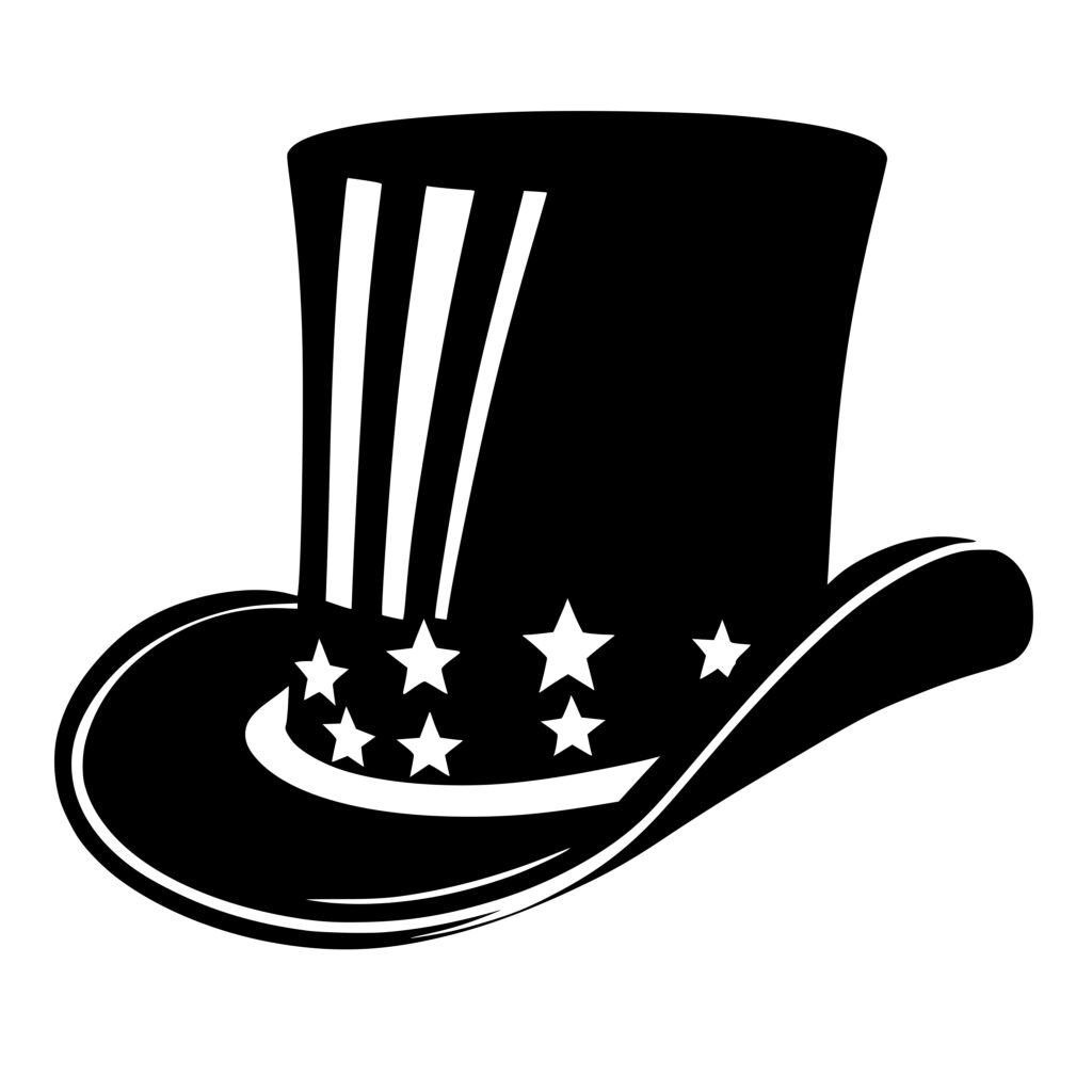 Patriotic Hat SVG File for Cricut, Silhouette, and Laser Machines