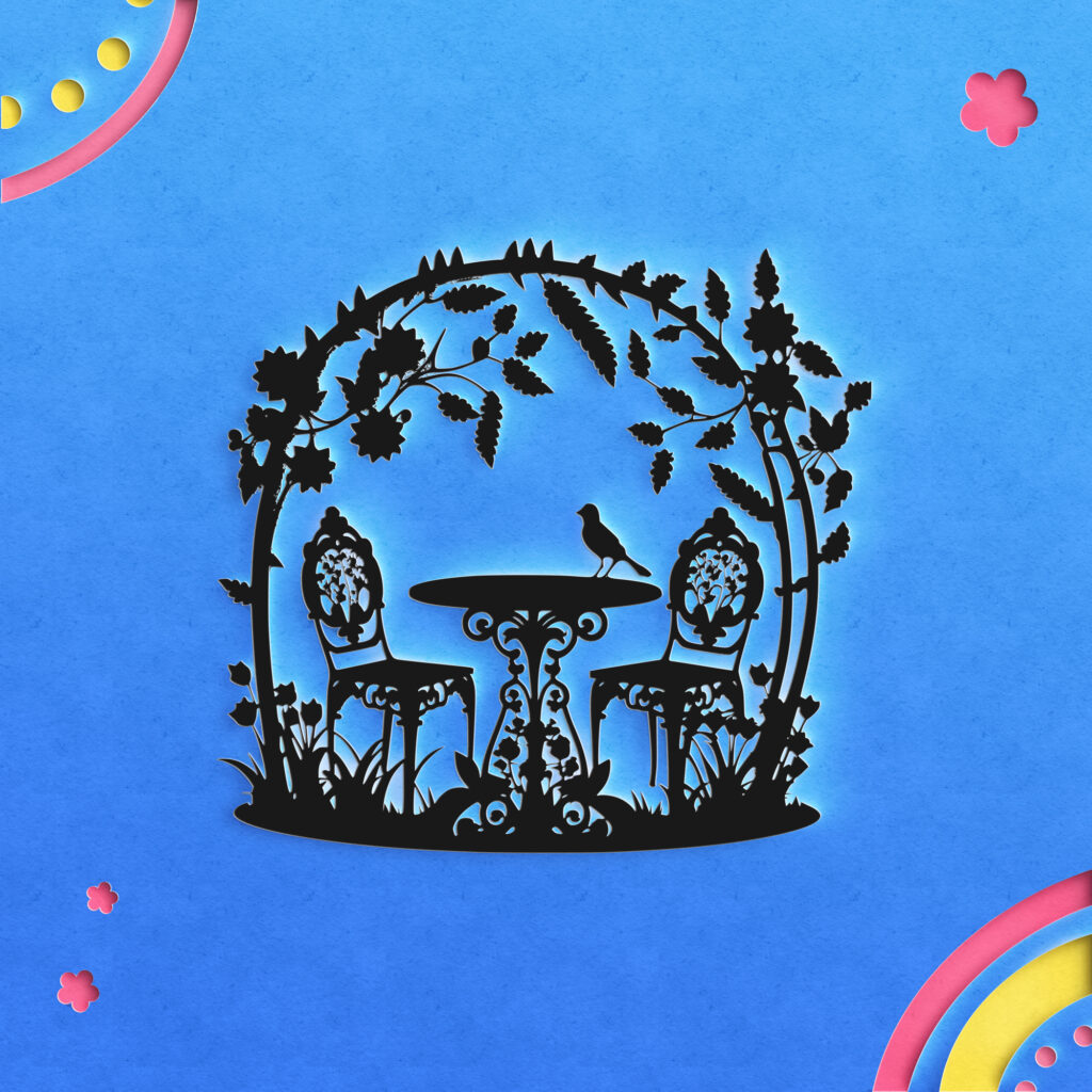Garden Table with Bird – Creative Meadow
