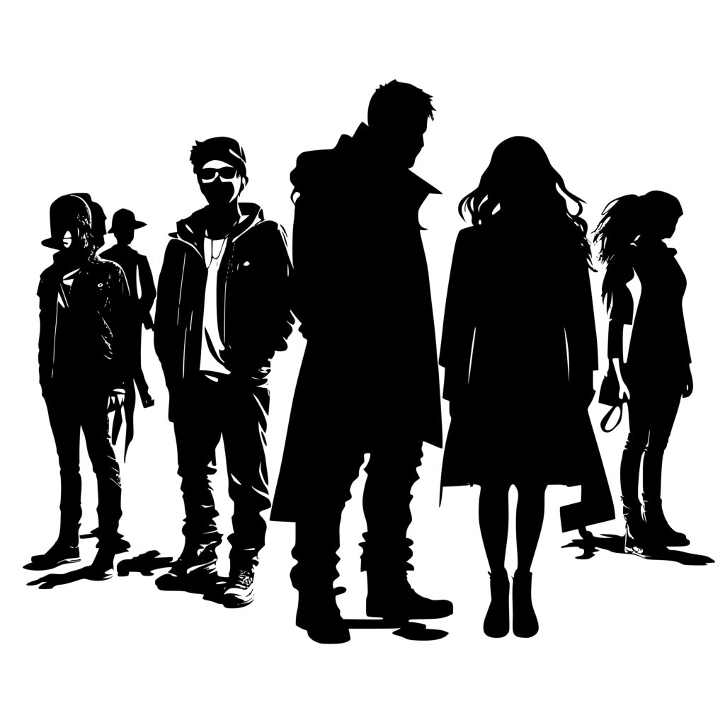Instant Download: Group of People SVG File for Cricut & Silhouette