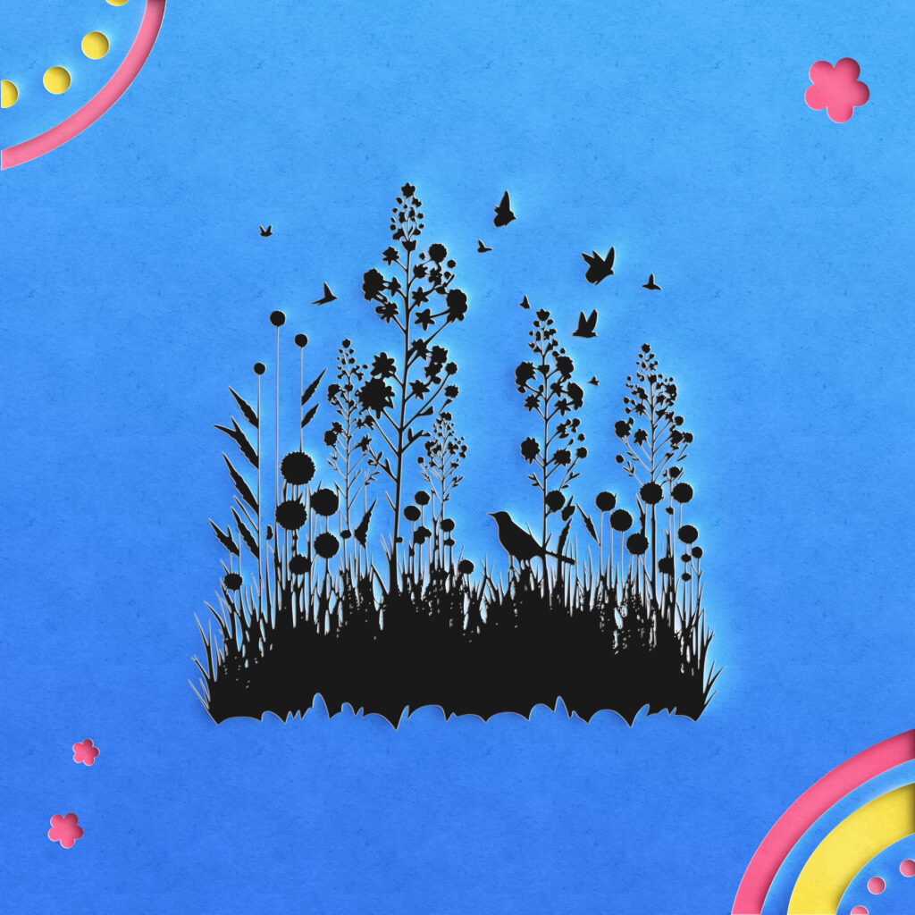 Meadow Field with Birds – Creative Meadow