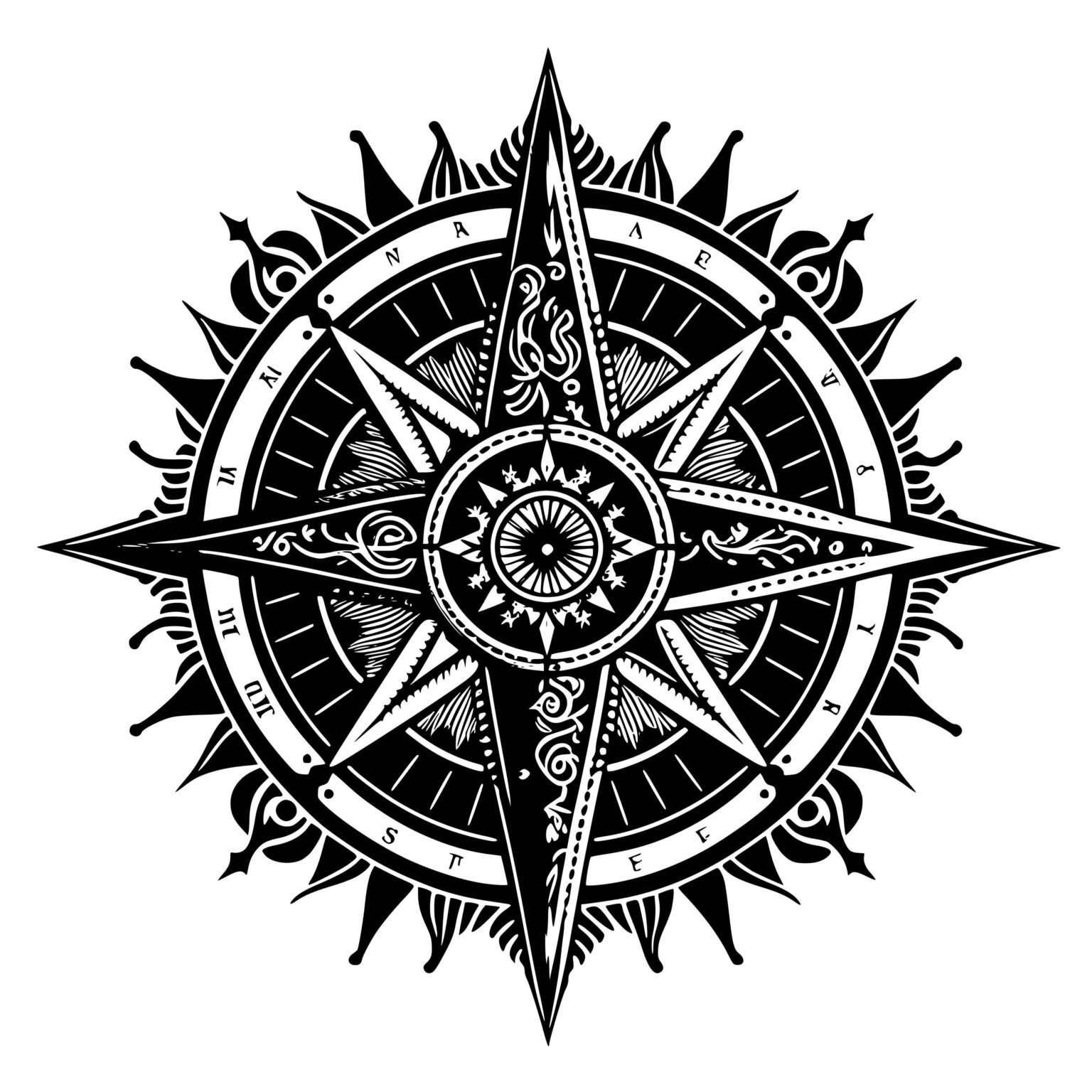 Adventure Awaits Compass SVG File for Cricut, Silhouette, Laser