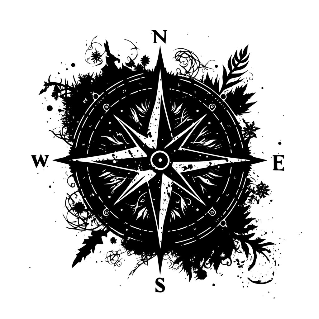 Compass SVG File for Cricut, Silhouette, Laser Machines: Camping, Hiking