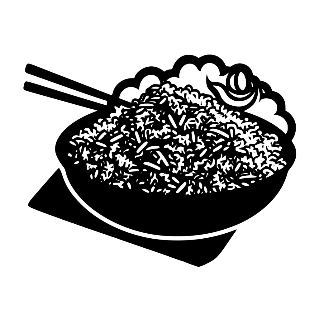 Fried Rice SVG Image: Perfect for Cricut, Silhouette, Laser Machines