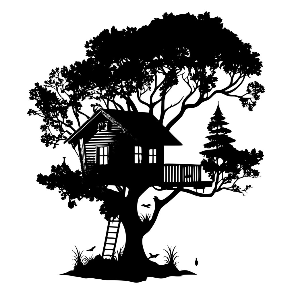 Treehouse SVG File: Perfect for Cricut, Silhouette, and Laser!