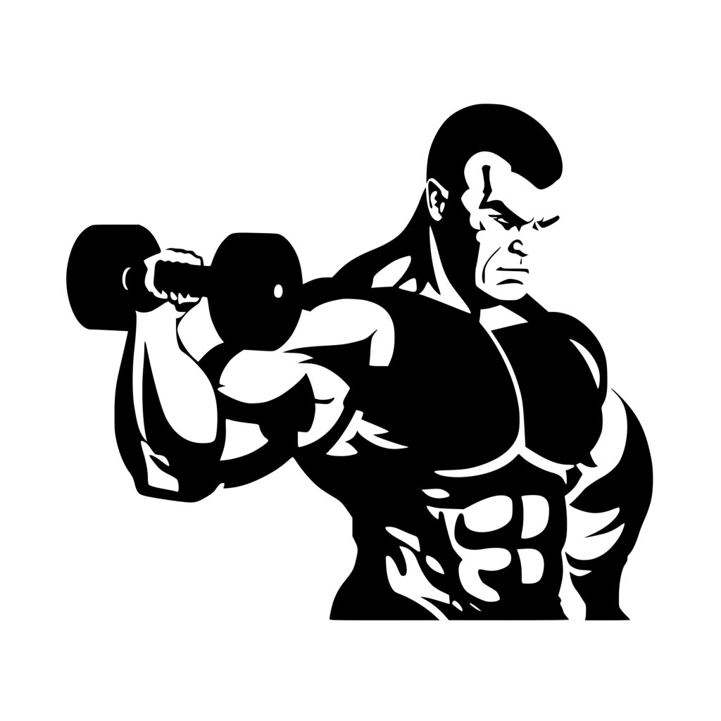 Bicep Curl Svg File For Cricut Silhouette Laser Machines