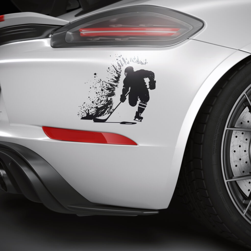 Ice Hockey Player Sprinting SVG File for Cricut, Silhouette, Laser