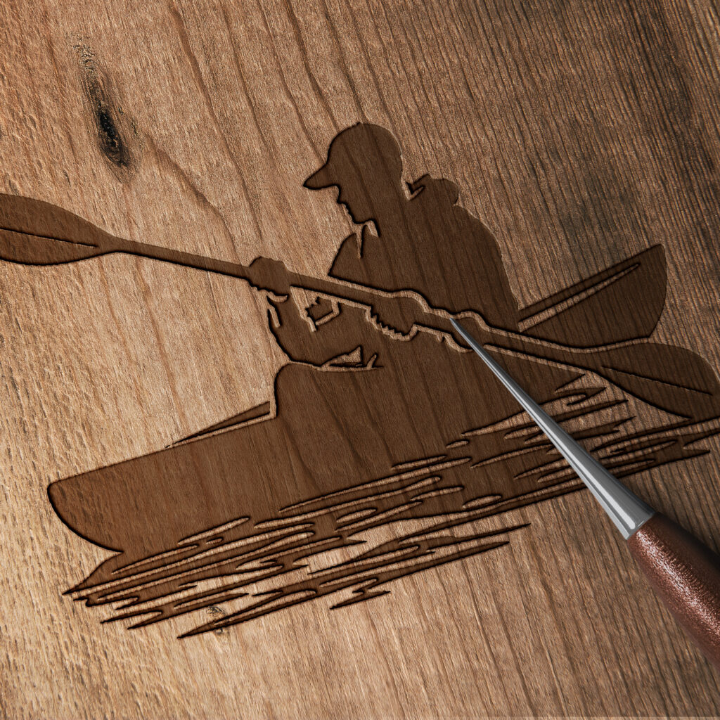 Man Kayaking – Creative Meadow