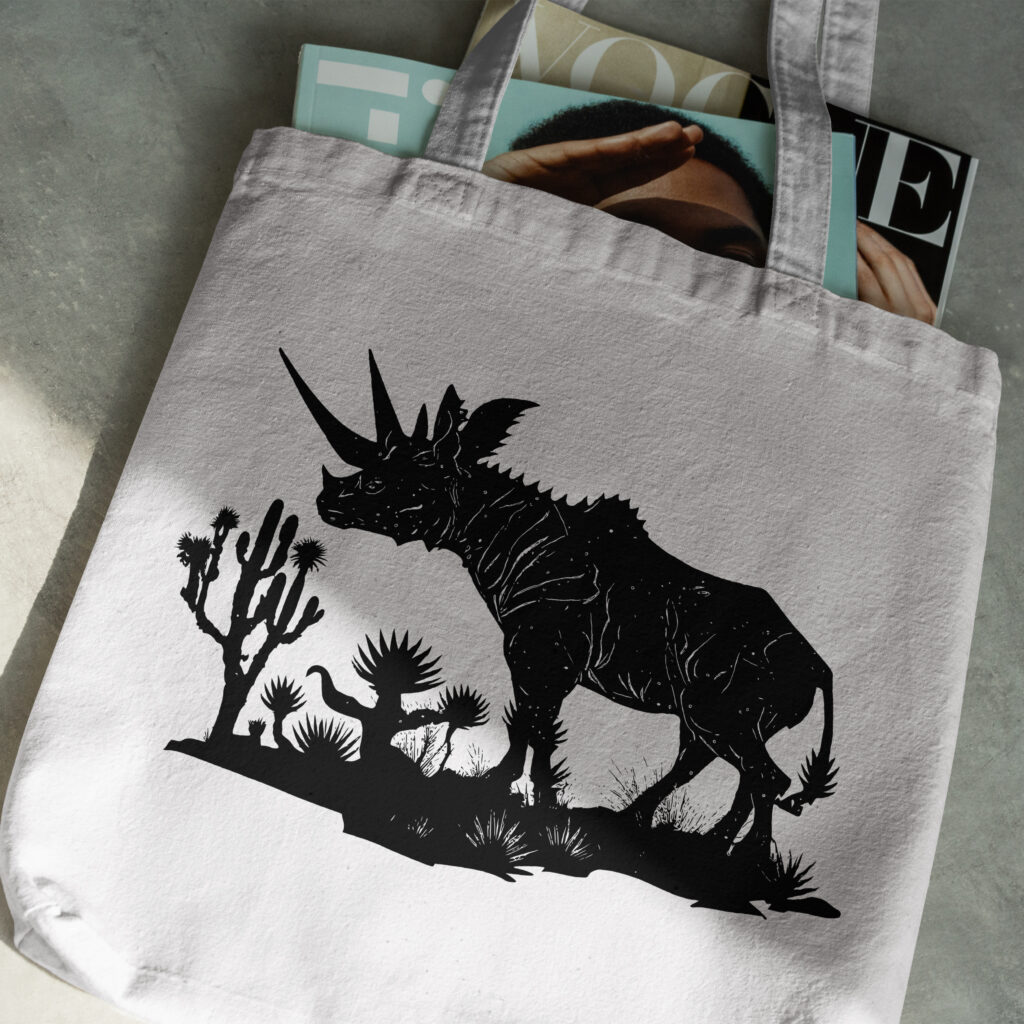 Styracosaurus on a Savannah – Creative Meadow