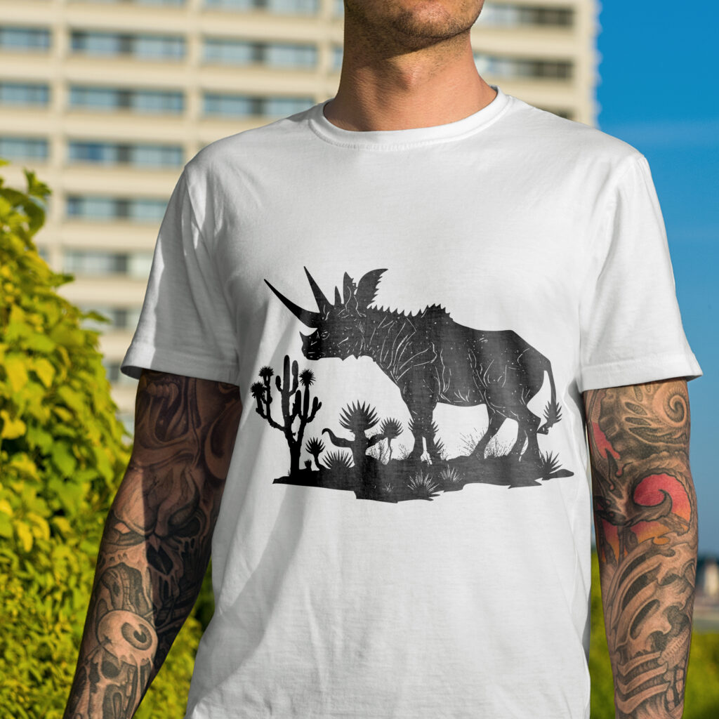 Styracosaurus on a Savannah – Creative Meadow
