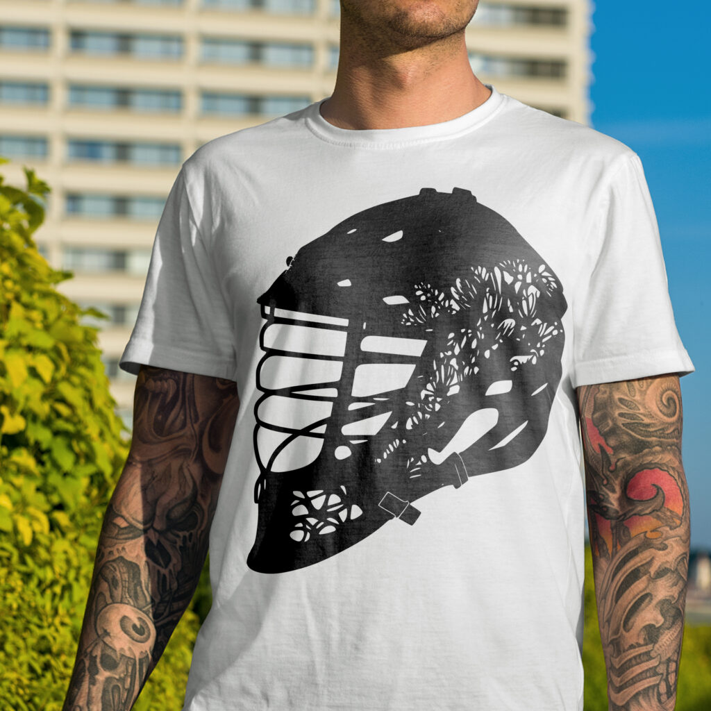 Lacrosse Helmet SVG File: Instant Download for Cricut, Silhouette, Laser