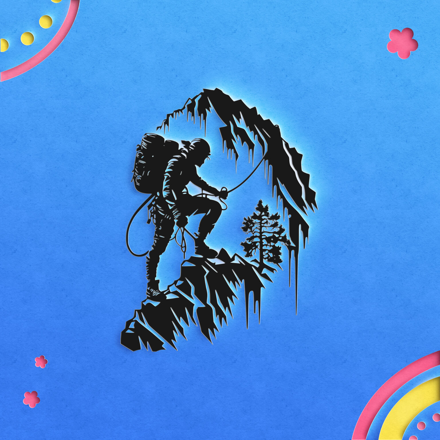 Rock Climbing Up Mountain – Creative Meadow