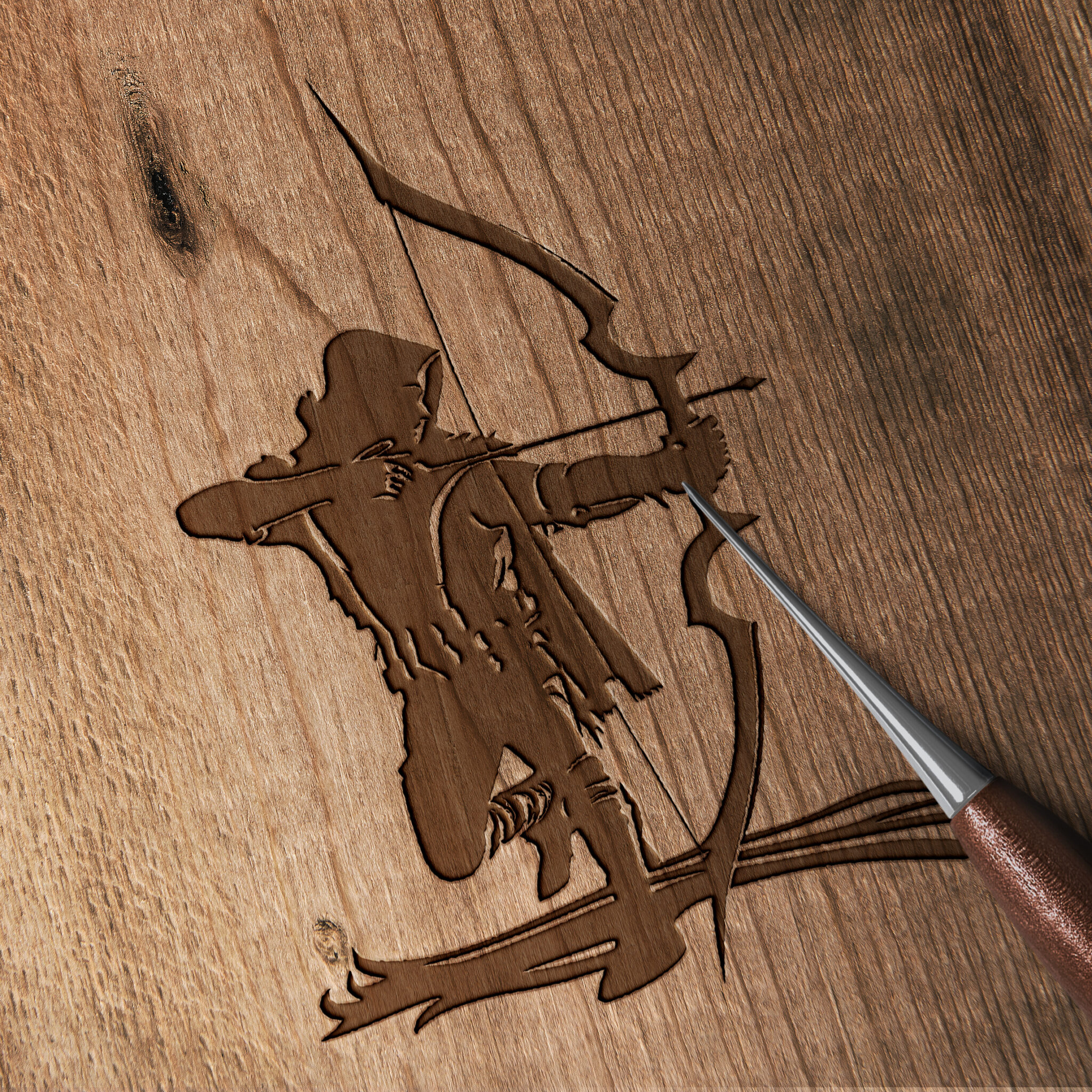 Archer with Bow and Arrow – Creative Meadow