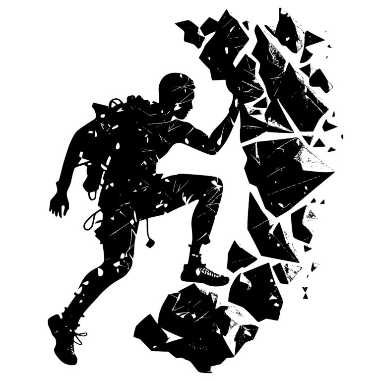 Instant Download Rock Climbing SVG File for Cricut, Silhouette, Laser