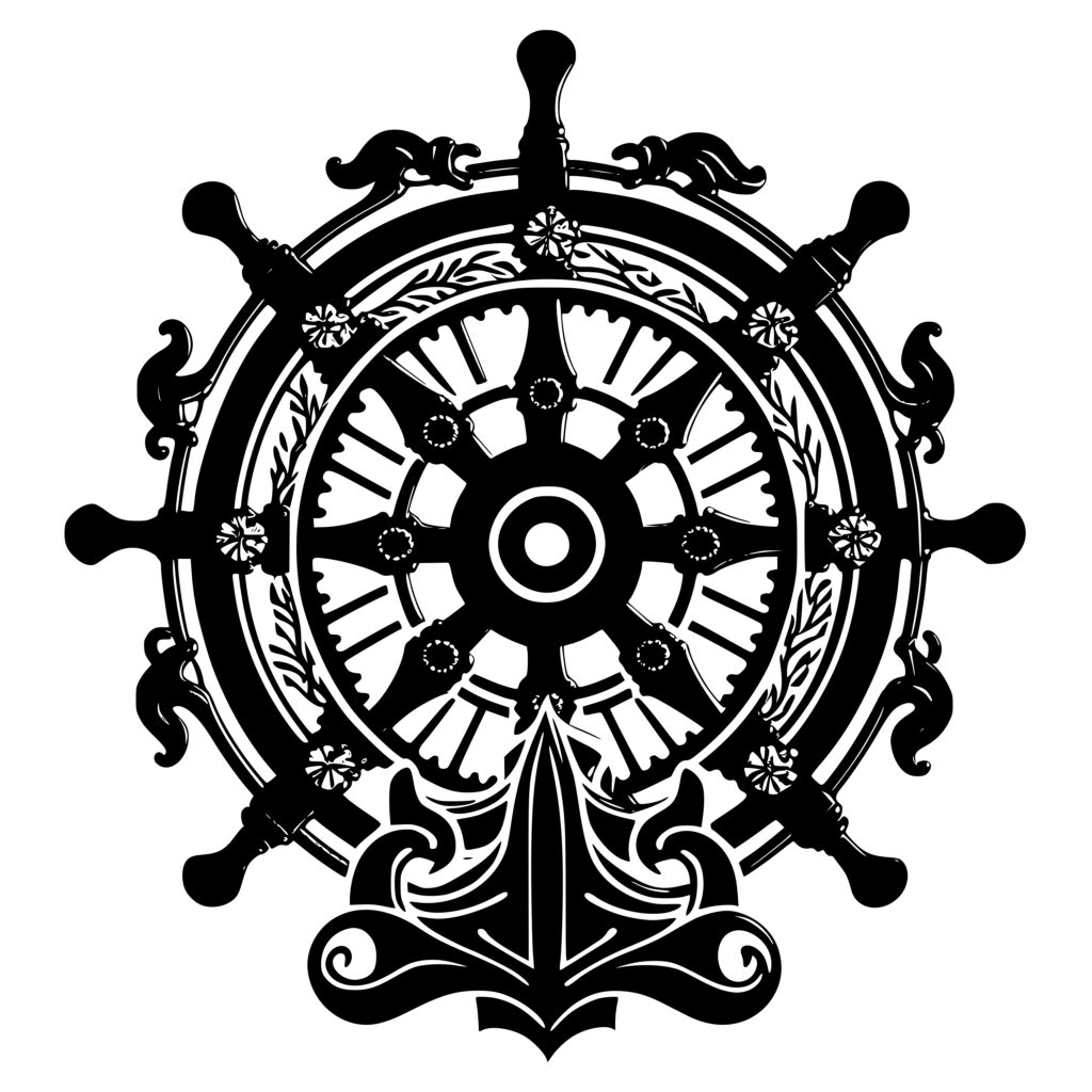 Boat Helm SVG File for Cricut, Silhouette, Laser Machines | Instant ...