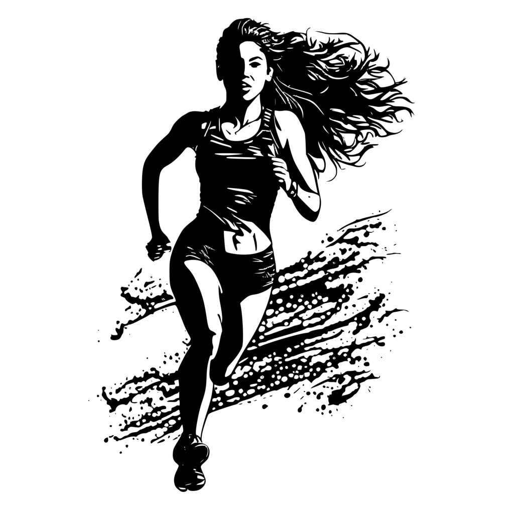 Woman Running Marathon – Creative Meadow