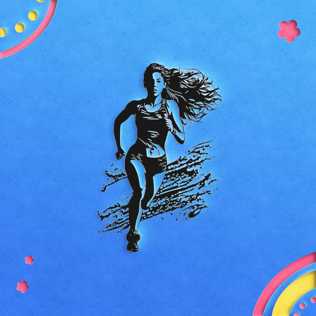 Woman Running Marathon – Creative Meadow