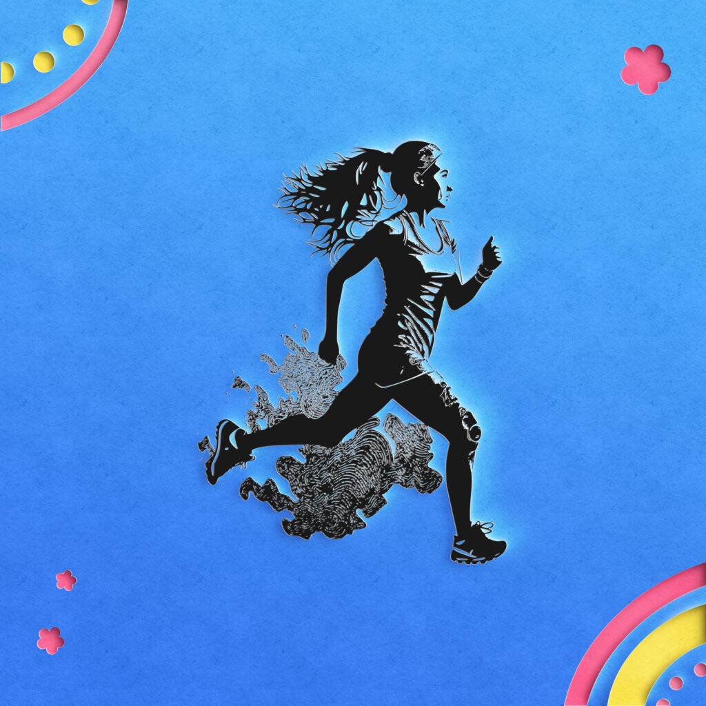 Running Athlete SVG File for Cricut, Silhouette, Laser Machines