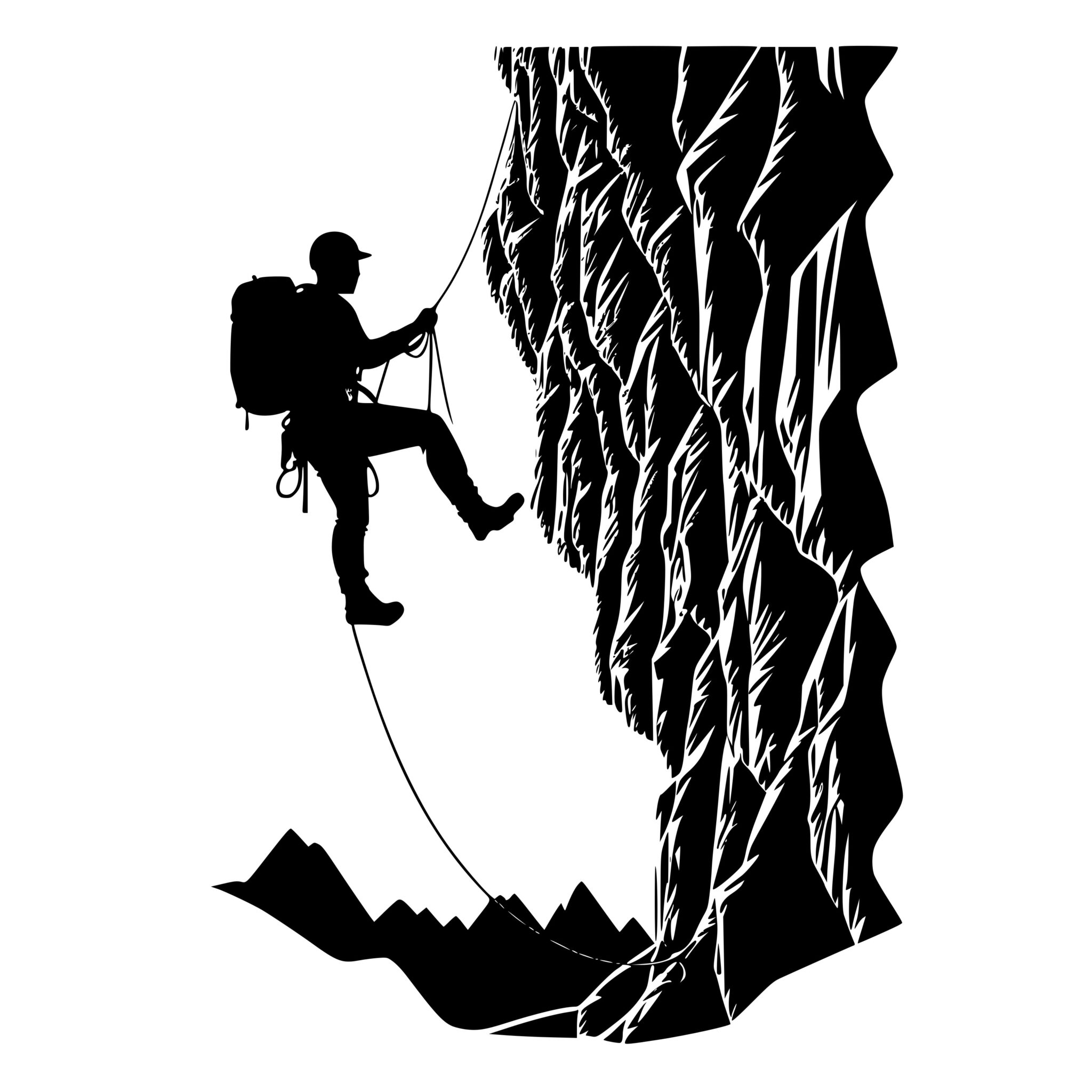 Rock Climbing SVG File for Cricut, Silhouette, Laser Machines | Instant ...