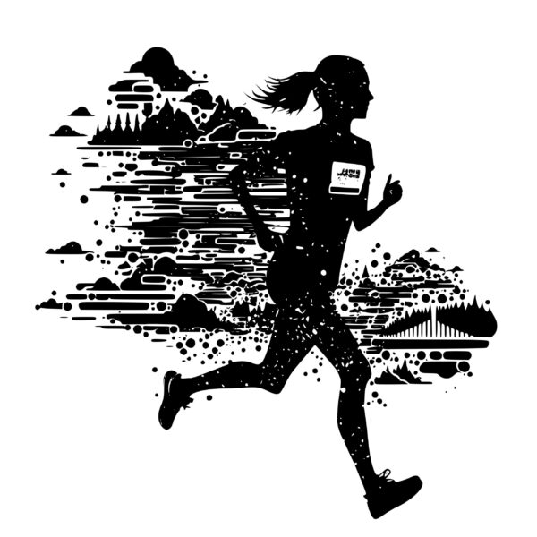 Marathon Runner SVG Image: Perfect for Cricut, Silhouette, Laser Machines