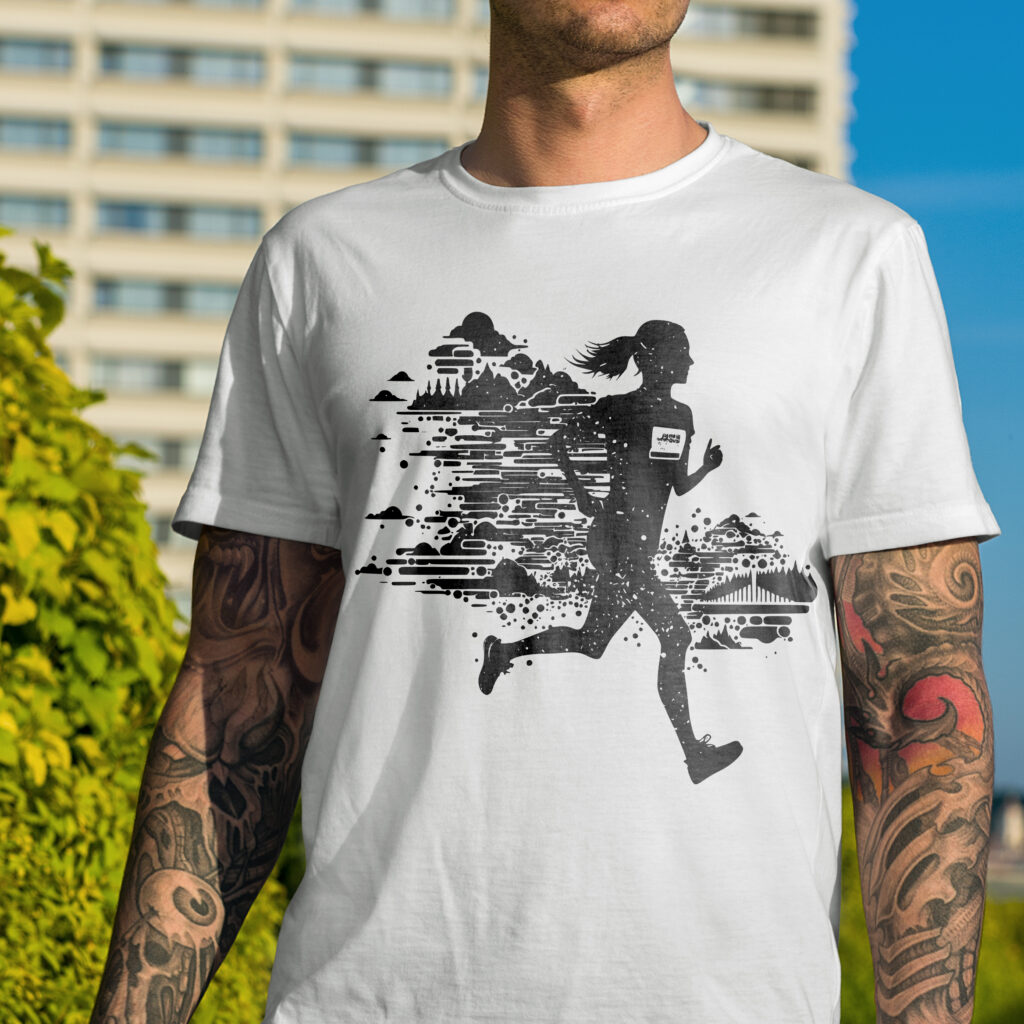 Marathon Runner SVG Image: Perfect for Cricut, Silhouette, Laser Machines