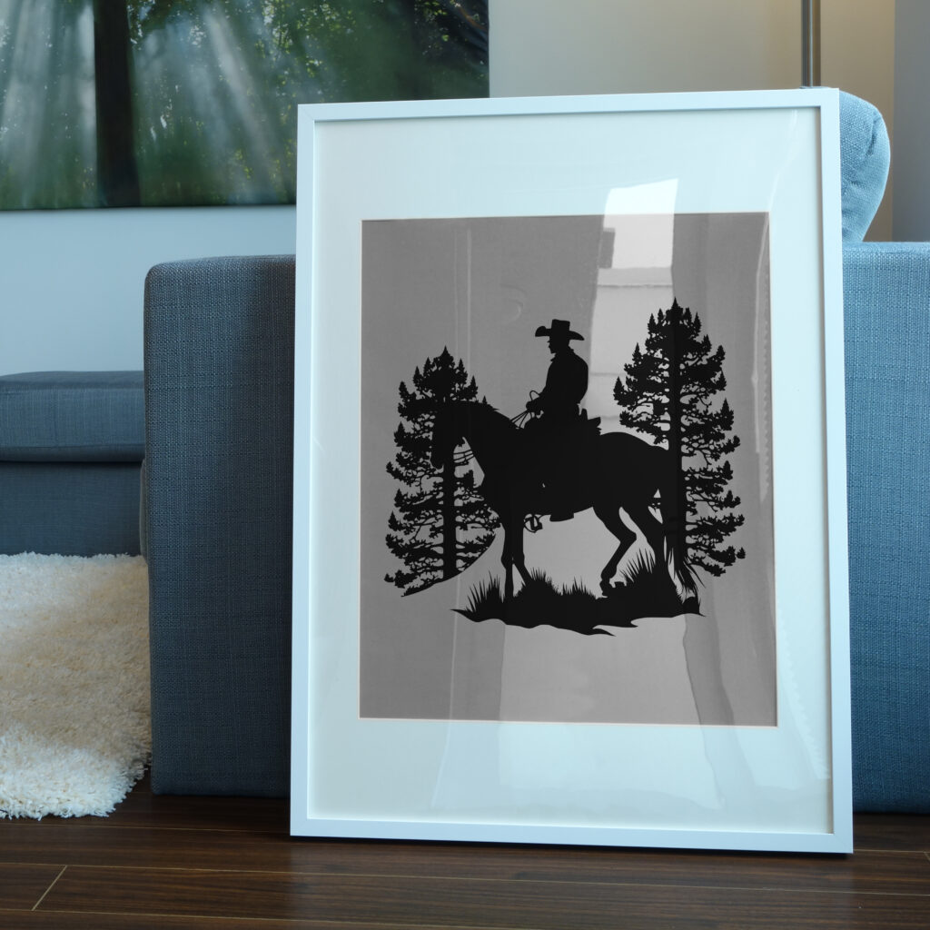 Horse Saddled Trail Ride SVG File: Ideal for Cricut, Silhouette, Laser