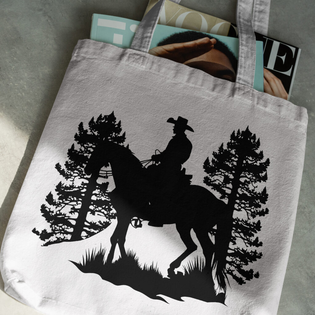 Horse Saddled Trail Ride SVG File: Ideal for Cricut, Silhouette, Laser