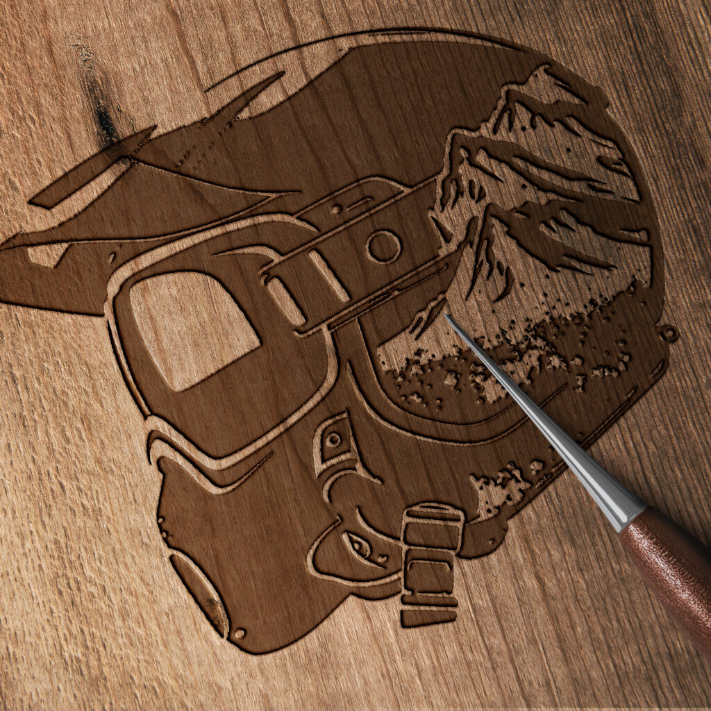 Snowboard Helmet SVG File: Instant Download for Cricut, Silhouette, Laser