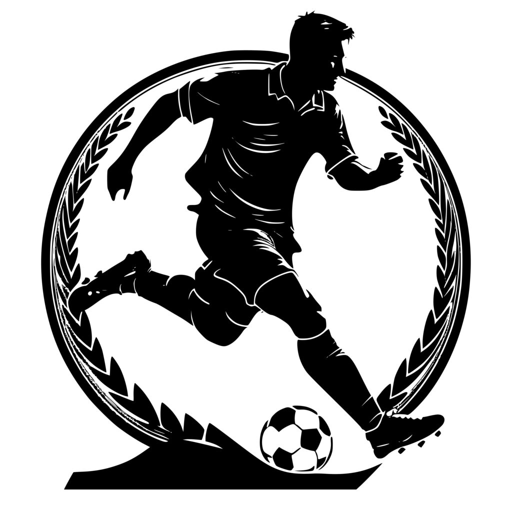 Soccer Player SVG File for Cricut, Silhouette, Laser Machines