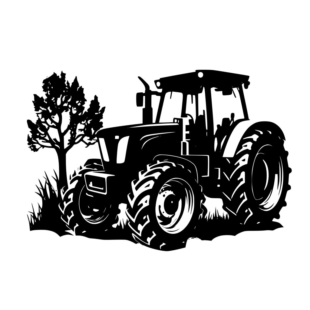 TractorTags: SVG File for Cricut, Silhouette, and Laser Machines
