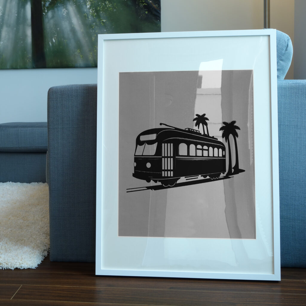 California Trolley SVG File: Instant Download for Cricut, Silhouette