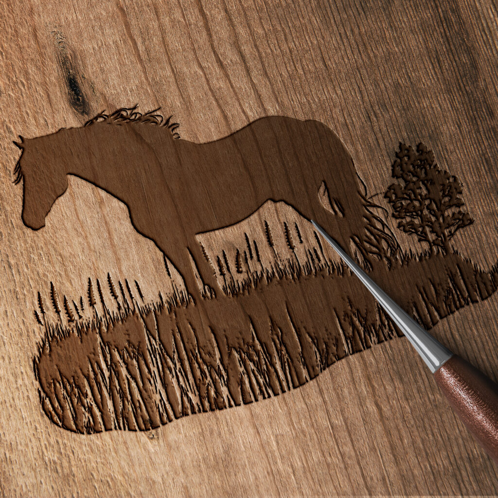 Horse in a Field – Creative Meadow