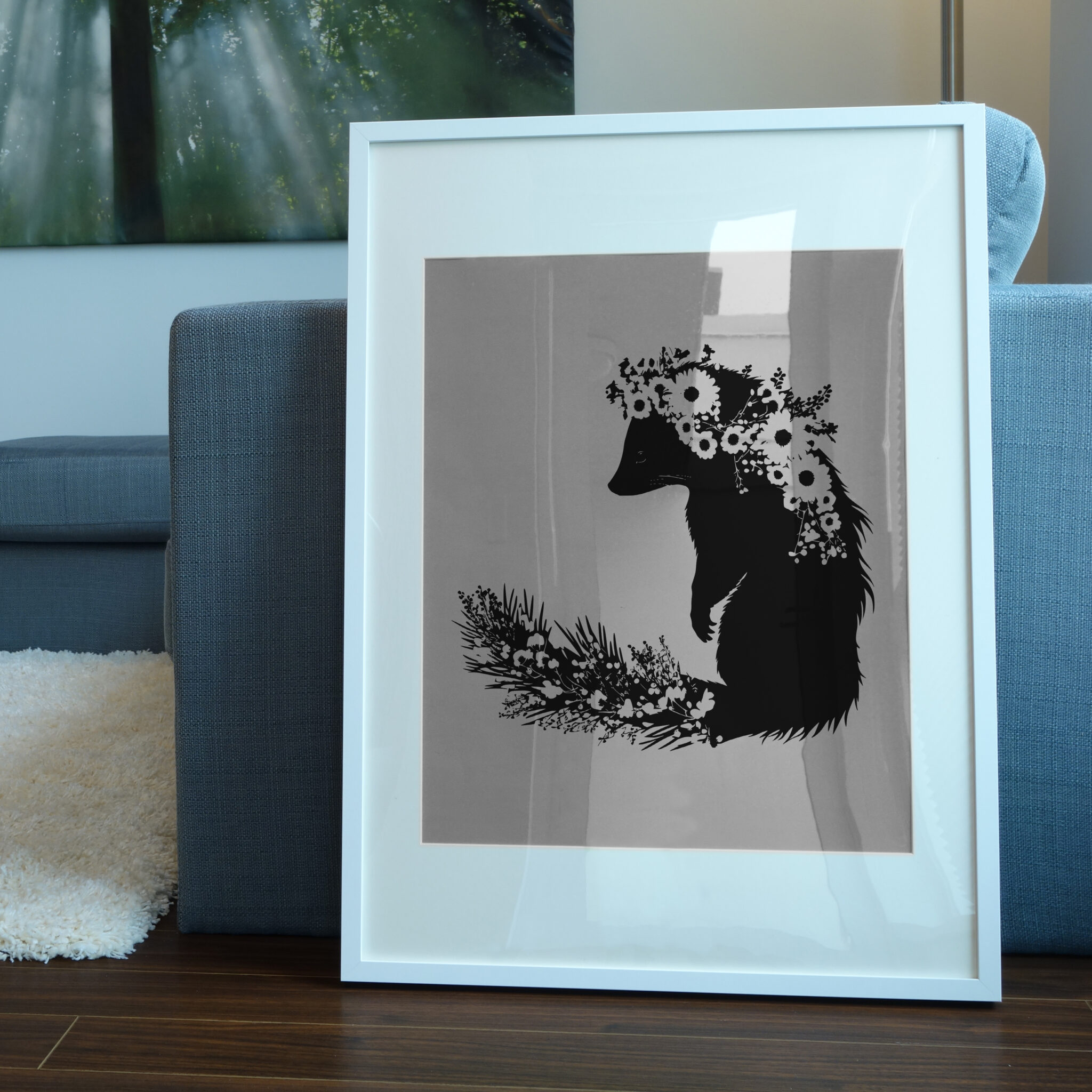 Skunk with a Flower Crown – Creative Meadow