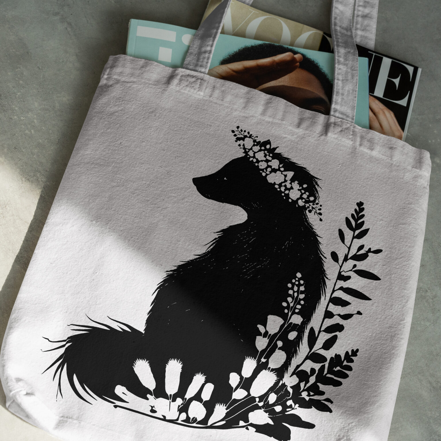 Skunk with a Flower Crown – Creative Meadow