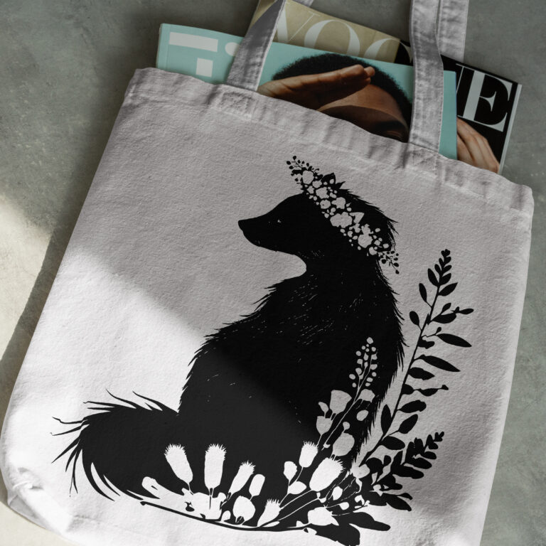 Skunk with a Flower Crown – Creative Meadow