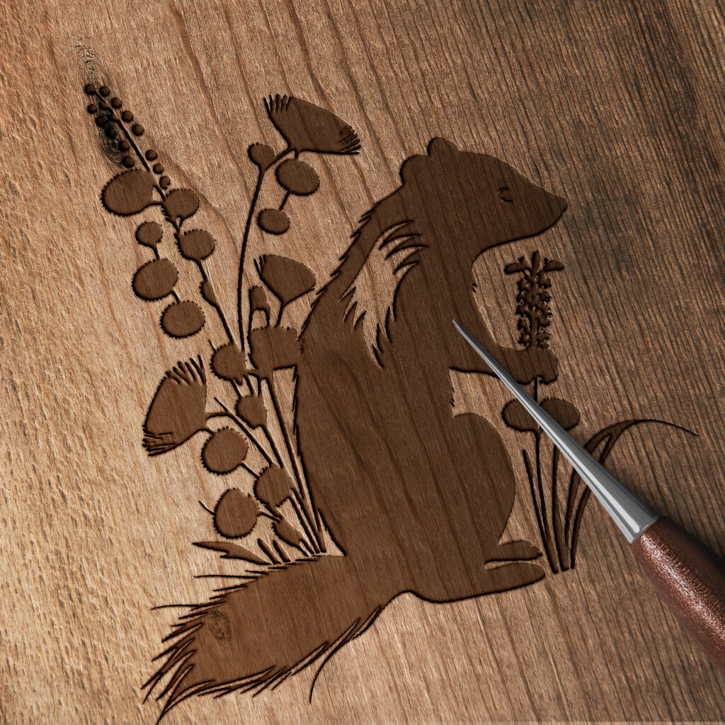 Skunk with a Flower – Creative Meadow