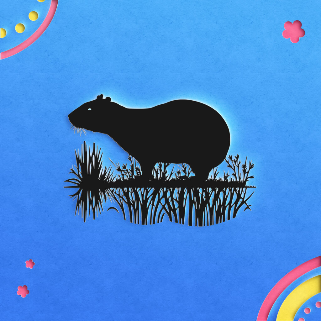 Capybara SVG File: Instant Download for Cricut, Silhouette, Laser Machines