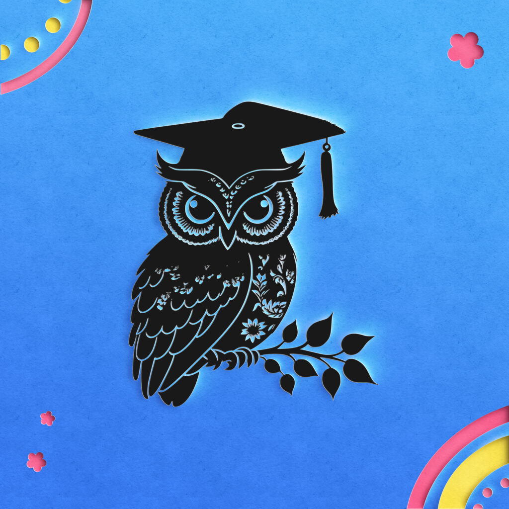 Graduation Owl SVG Image: Instant Download for Cricut and Silhouette