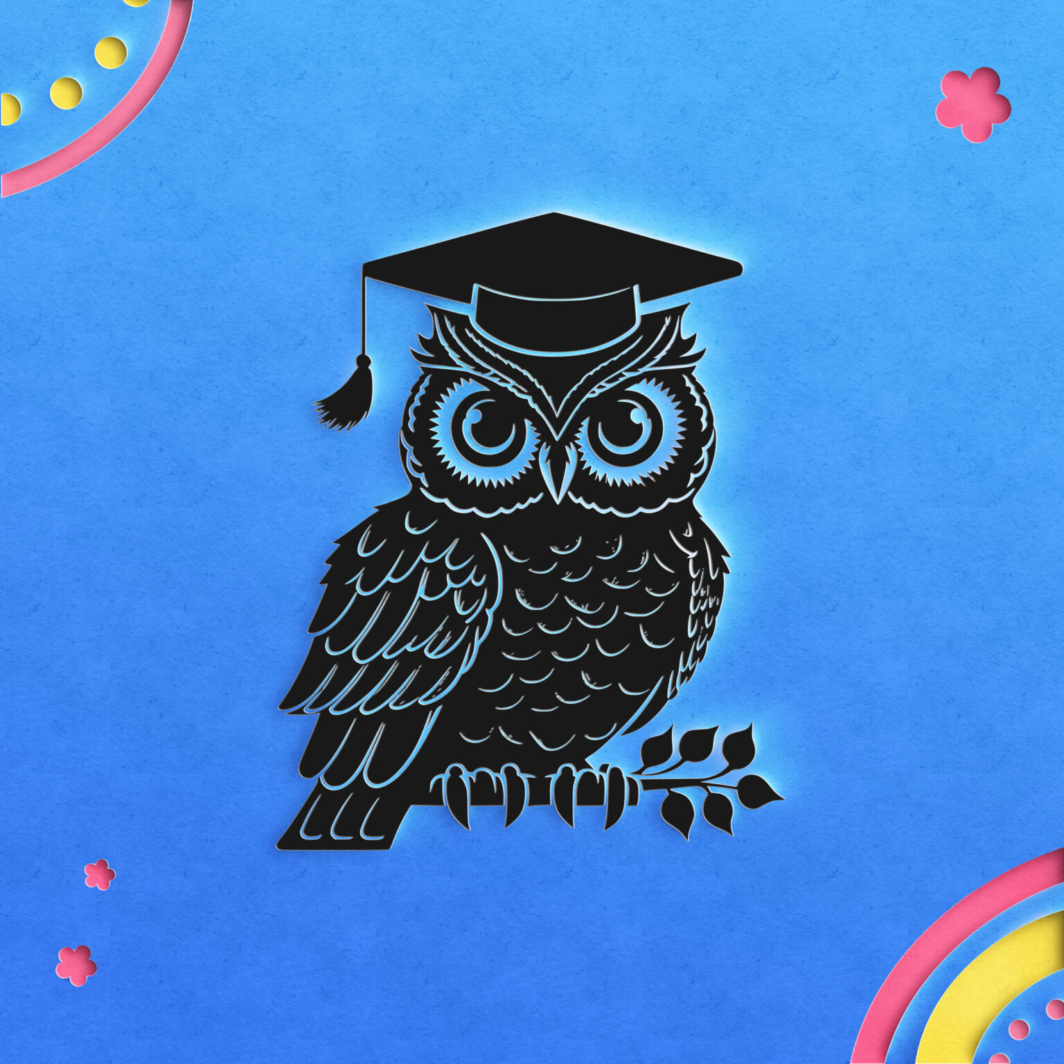 Owl with Graduation Cap – Creative Meadow