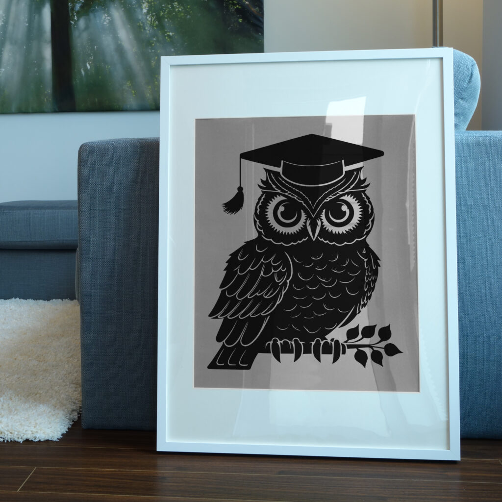 Owl with Graduation Cap – Creative Meadow