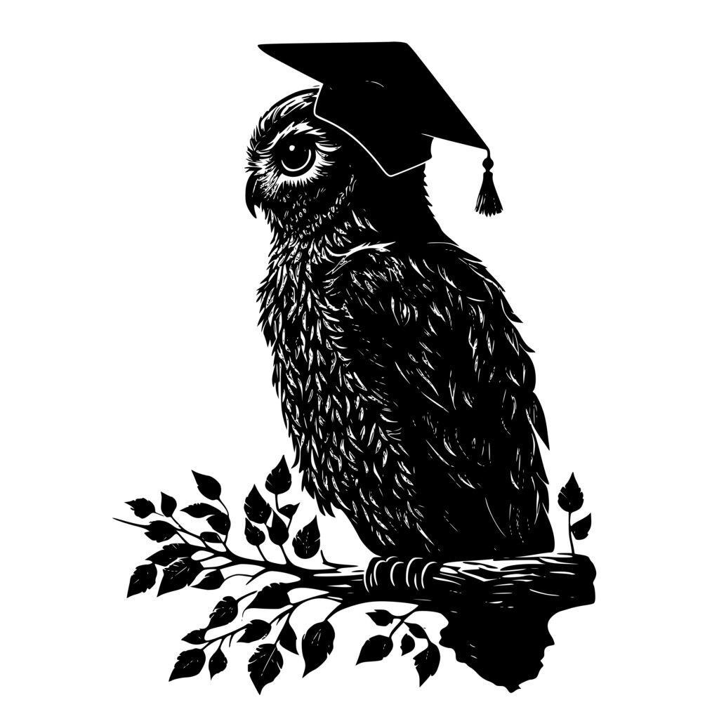 Owl with Graduation Cap – Creative Meadow