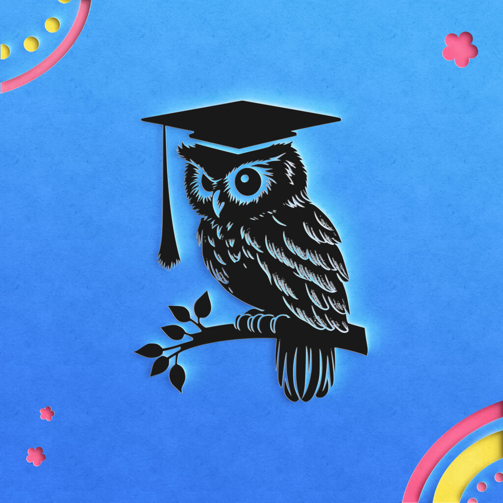 Owl with Graduation Cap – Creative Meadow