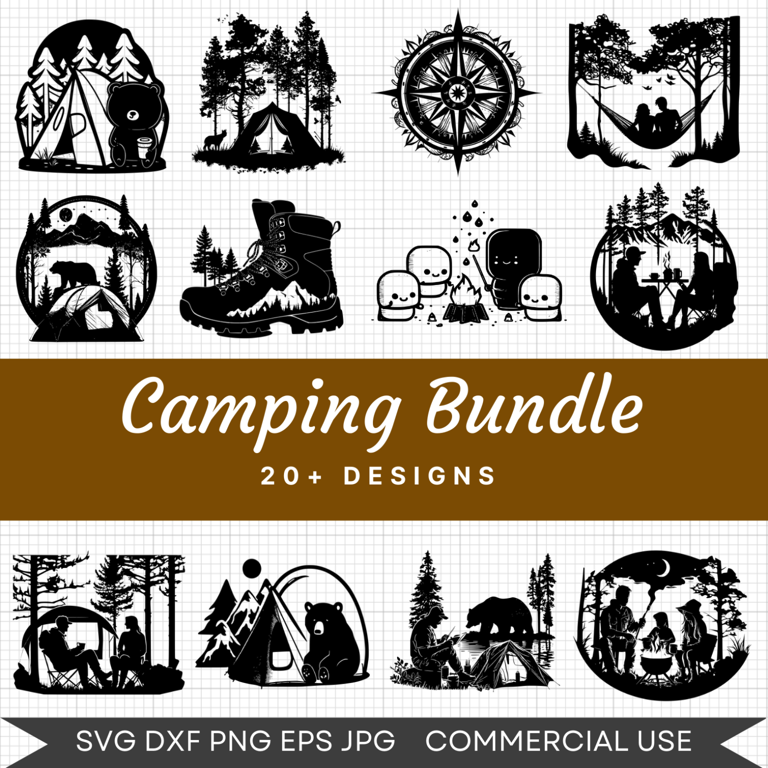 Camping Bundle – 21 Instant Download Svg Images – Creative Meadow