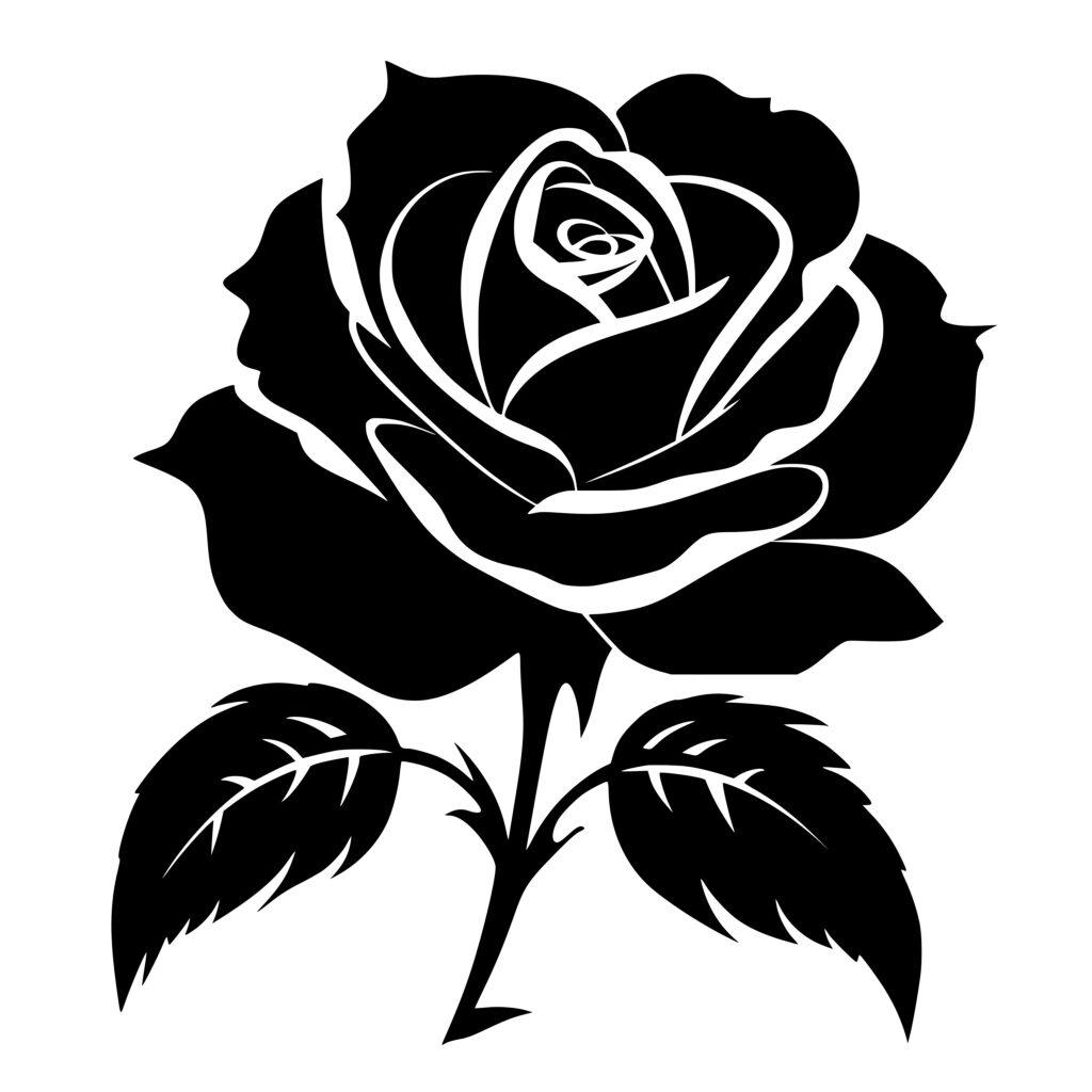 Elegant Rose SVG File: Perfect Image for Cricut, Silhouette, Laser Machines