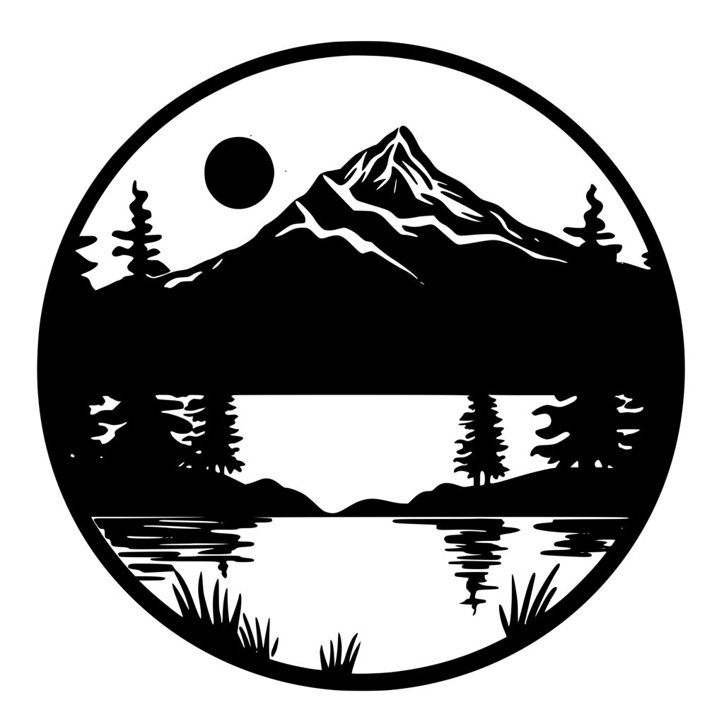 Instant Download Lake SVG, PNG, DXF Files for Cricut, Silhouette, and ...