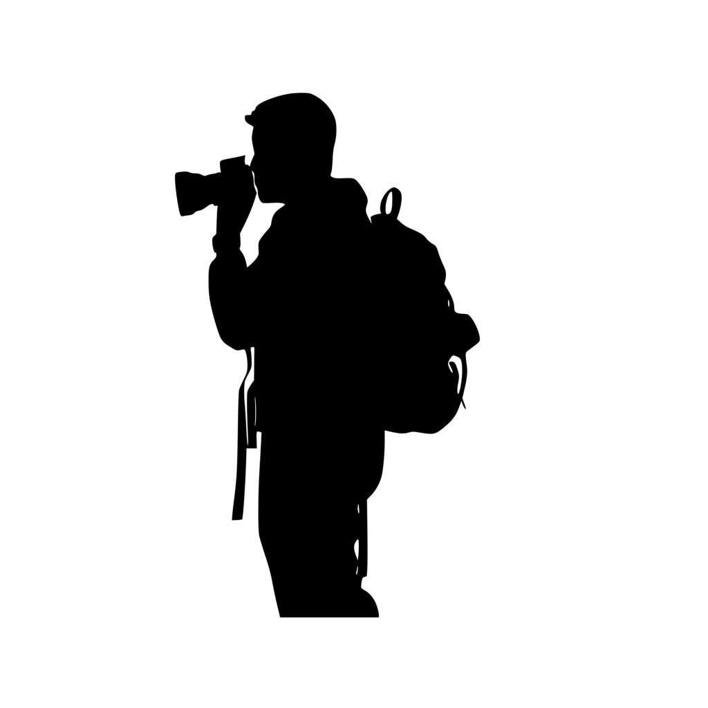 Man with DSLR - Instant Download Image for Cricut, Silhouette, Laser ...
