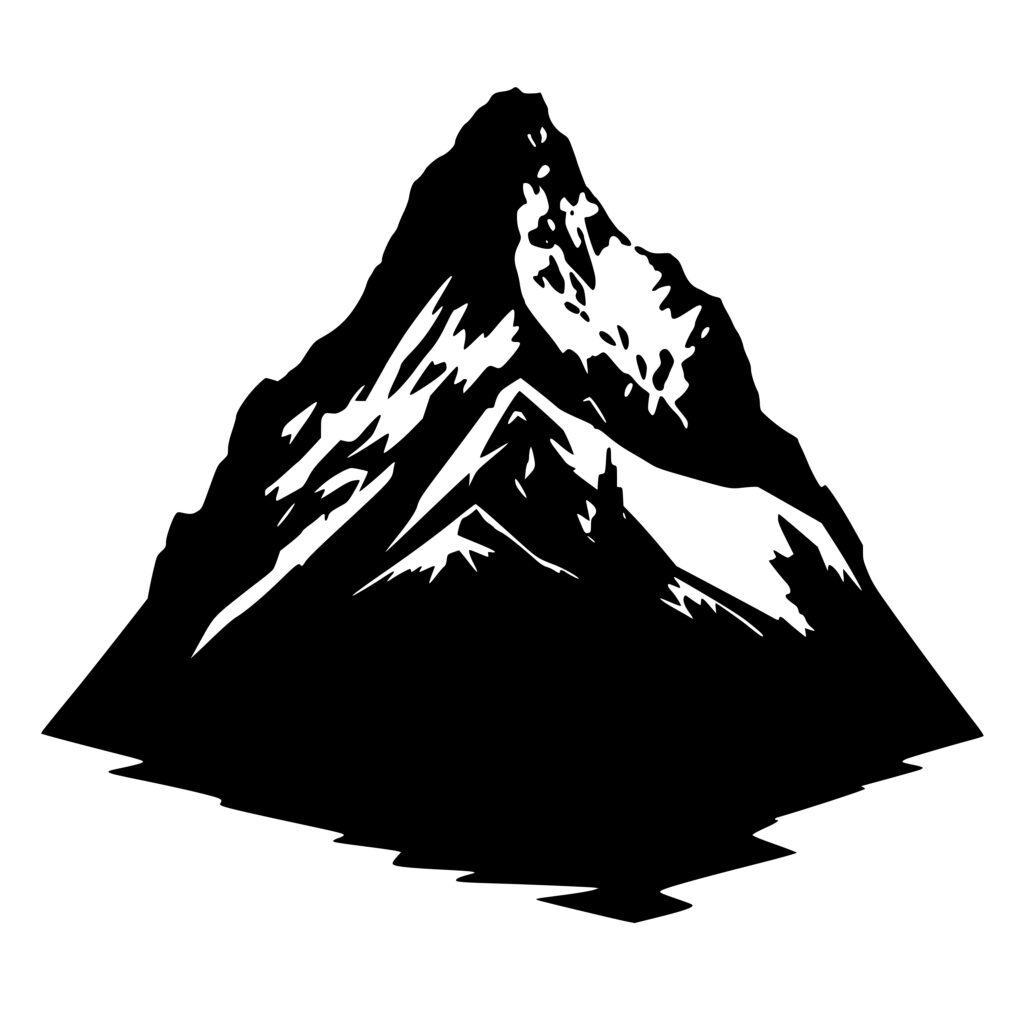 Snowy Mountain SVG File for Cricut, Silhouette, Laser Machines