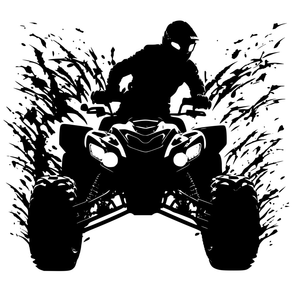 ATV Racing Excitement SVG File for Cricut, Silhouette, Laser Machines
