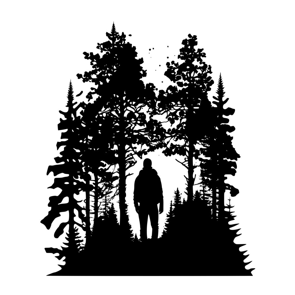 Hiker in Forest – Creative Meadow