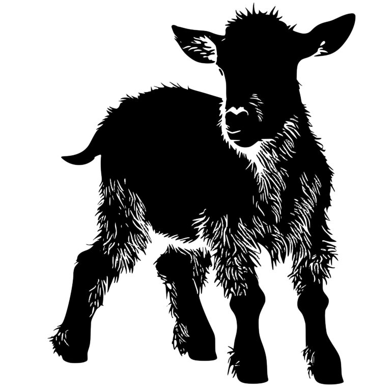 Regal Goat SVG: Instant Download for Cricut, Silhouette, Laser
